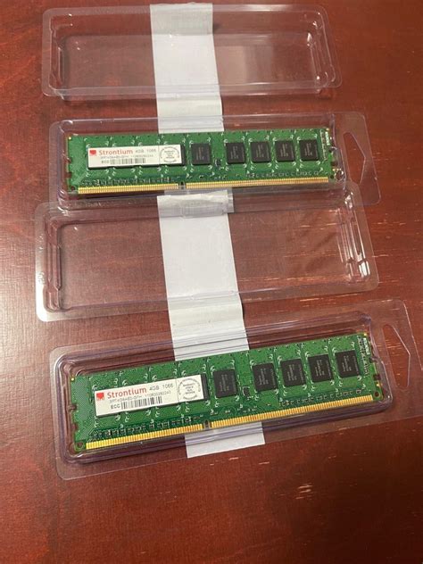 Strontium Ecc Ram Ddr3 1066 4gb X3 1gb X1 Computers And Tech Parts And Accessories Computer