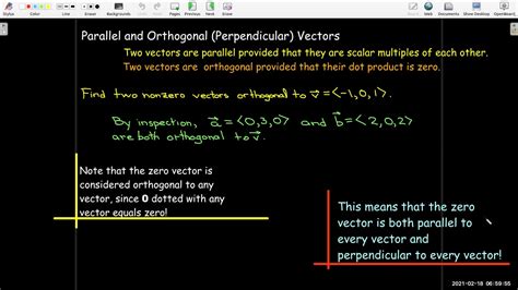 The Dot Product Part Ii Scalar And Vector Projections Youtube