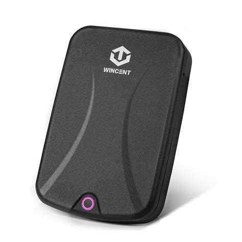 Wincent Portable Biometric Gun Safe For Pistols Quick Access Lock Box
