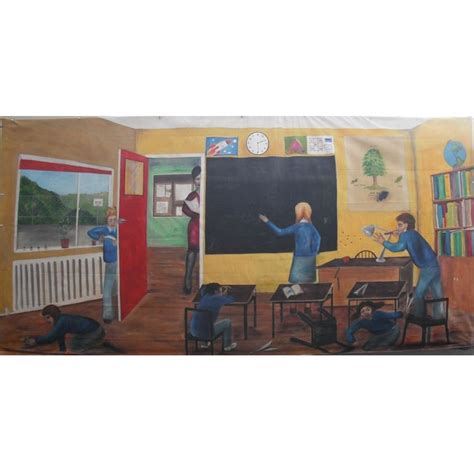 Classroom Scene Backdrop