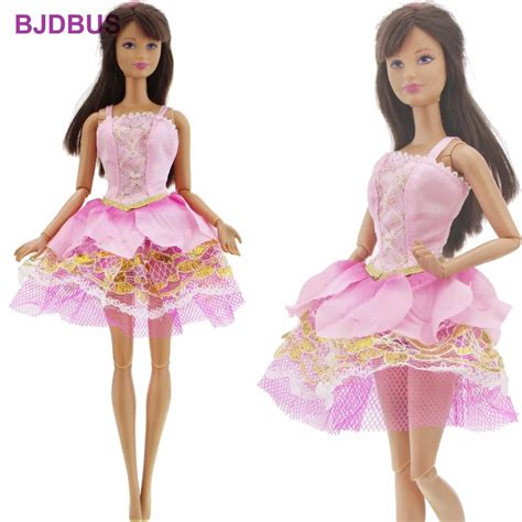 High Quality Party Wedding Wear Dress Sexy Lace Flower Princess Mini Skirt Clothes For Barbie