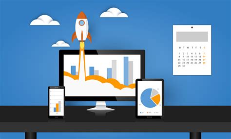 Pc 모니터에서 로켓 발사 0명에 대한 스톡 벡터 아트 및 기타 이미지 0명 Lcd 그래프 Istock