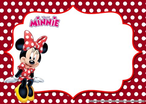 Minnie Mouse Invitation Free Template