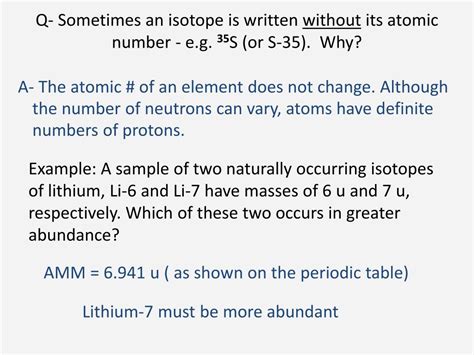 PPT ISOTOPES AVERAGE ATOMIC MASS PowerPoint Presentation Free Download ID