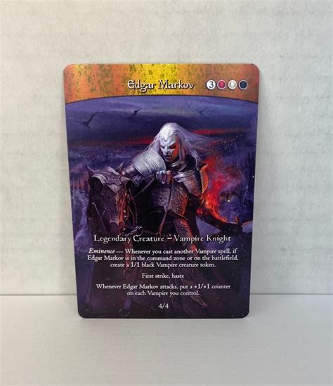 Edgar Markov Custom Card Alternate Full Art Etsy