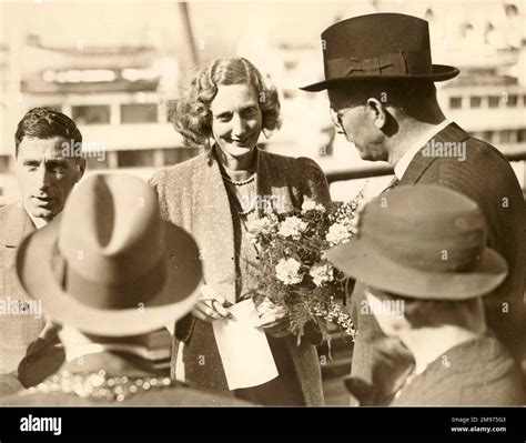 Beryl Markham 1902 1986 On Her Arrival Back In The Uk Aboard The Queen Mary September 1936