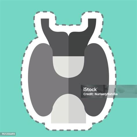 Ligne Dautocollant Coupée Larynx Lié Au Symbole De La Thérapie