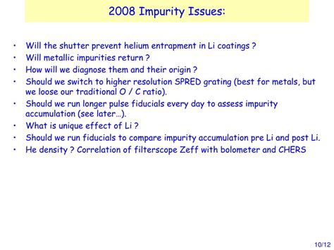 Ppt Nstx Impurity Assessment Powerpoint Presentation Free Download