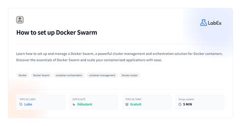 Configurer Docker Swarm Guide Complet Labex