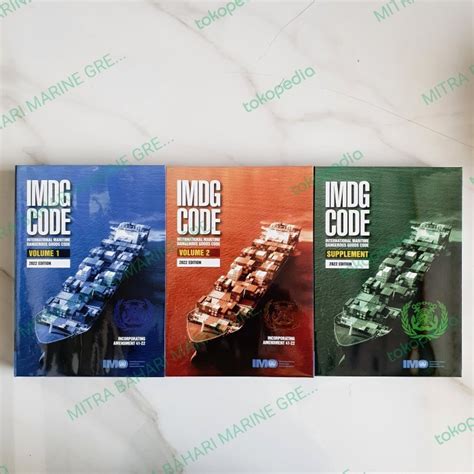 Jual Imdg Code Volume 1 2 Supplement 2022 Edition 3 Buku Shopee