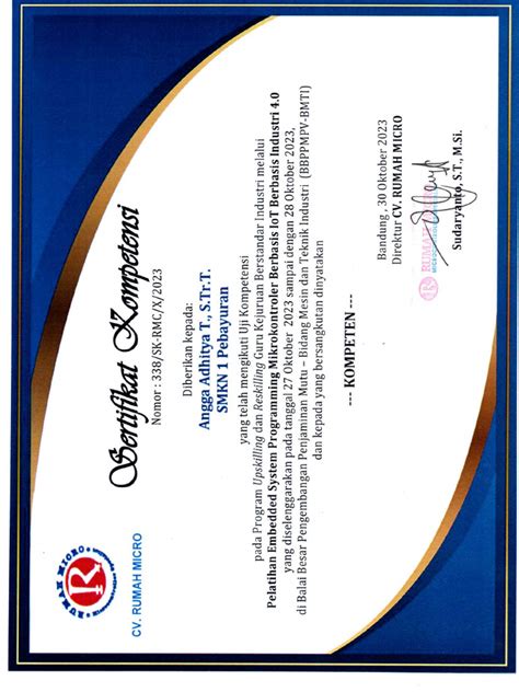 Sertifikat Angga Bmti 4 Pdf