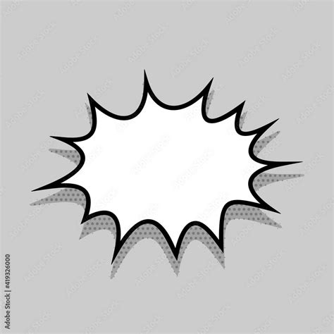 Comics Speech Bubble For Text Pop Art Design White Empty Dialog Cloud
