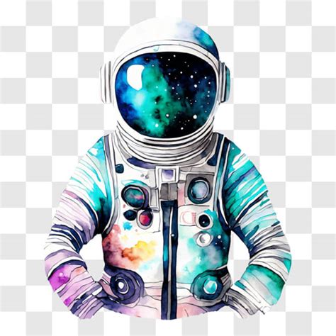 Download Colorful Spacesuit Astronaut Sitting Down Png Online