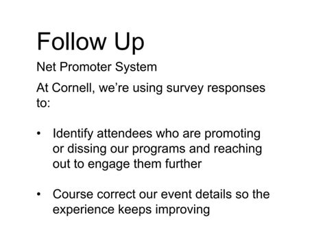 Net Promotersystem Brainstormingfollowup