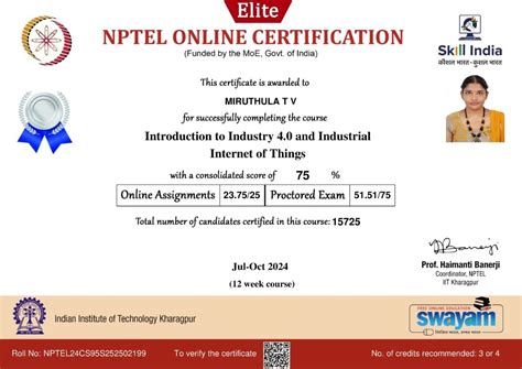 Nptel Nptelcertification Iiot Continuouslearning Miruthula T V