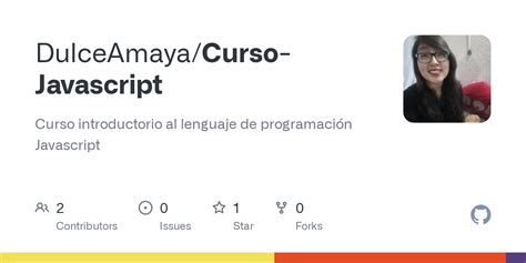 Github Dulceamayacurso Javascript Curso Introductorio Al Lenguaje