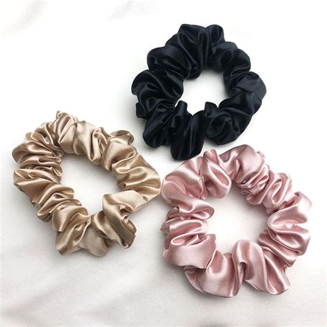 6pcs 100 Mulberry Silk Large Scrunchy Ropes Hair Bands Silk Scrunchies For Hair Care On Luulla