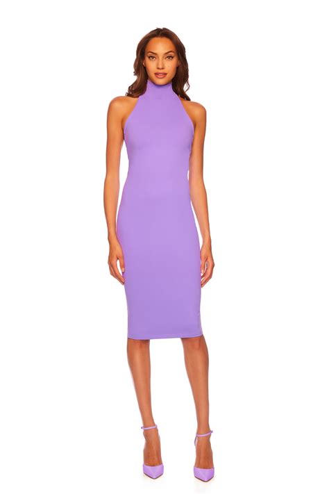 High Neck Halter Midi Dress Two Cumberland