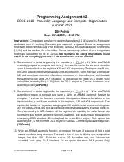 CSCE2610Sum21PA3 JA 54548 2 1 Pdf Programming Assignment 3 CSCE 2610