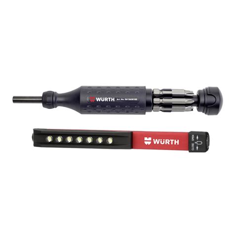 Wurth International Trading America Multi Bit Screwdriver And Light