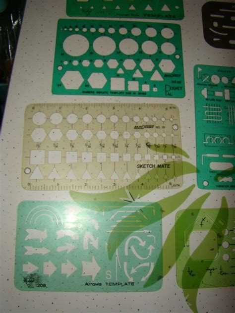 24 Vintage Drafting Drawing Flowchart Stencil Templates Ibm Rapidesign