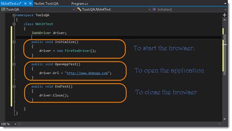 How To Write Selenium Test Using Nunit Framework