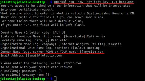Self Signed Custom Ssl Virtuozzo Dev Docs