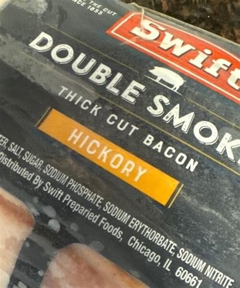 Double Smoked Thick Cut Hickory Bacon Swift