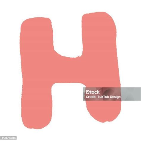 알파벳 H 편지 손으로 그린 그림 요소 어린이 유치원 및 유치원 교육을위한 0명에 대한 스톡 벡터 아트 및 기타 이미지 0명