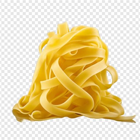 투명 배경에 고립 된 Tagliatelle 무료 Psd 파일