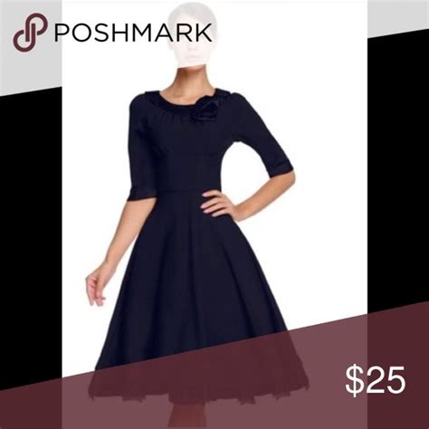 Angvns Retro Stylish Women Black Dress Size Xl