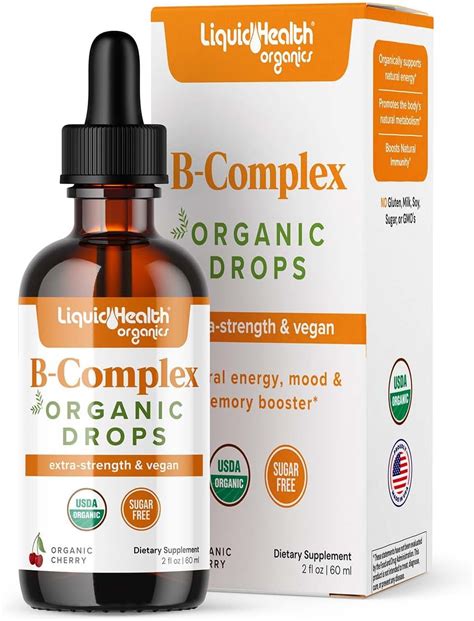 Liquidhealth Usda Organic Vitamin B Complex Drops For Men