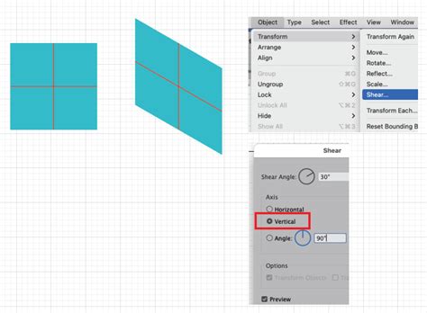Vertical Shear Using Transformation Panel Adobe Community 14374627