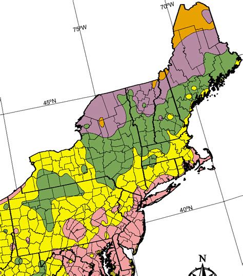 USDA Hardiness Zones Map Viewing Region