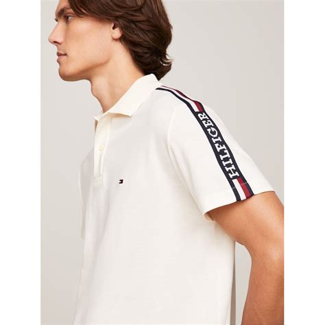 Tommy Hilfiger Global Stripe Monotype Reg Polo Men Short Sleeve