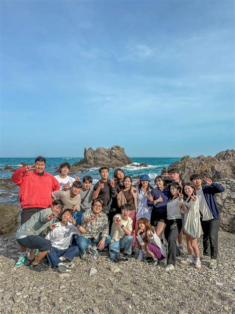 세계여행자유노🇰🇷 🏠 경주 유노게스트하우스 🏠 게스트하우스 오픈 후 첫 프로그램을 잘 마무리하였습니다 편의점 하나없는 조용한 경주시골바다에 무려 18명이라는