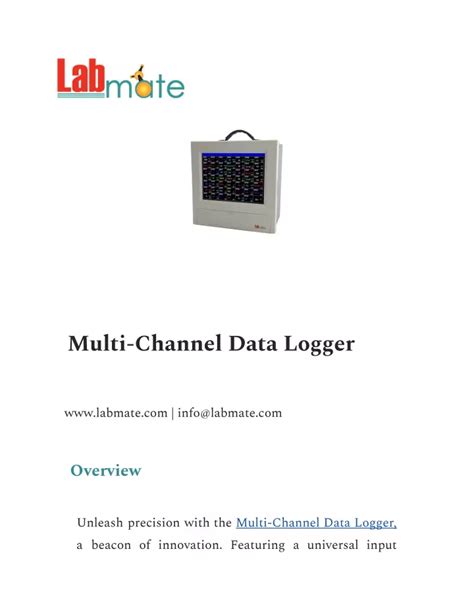 PPT Multi Channel Data Logger PowerPoint Presentation Free Download ID