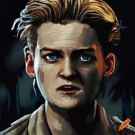 Digital Art Of Jack Gleeson In A Zombie Apocalypse Setting