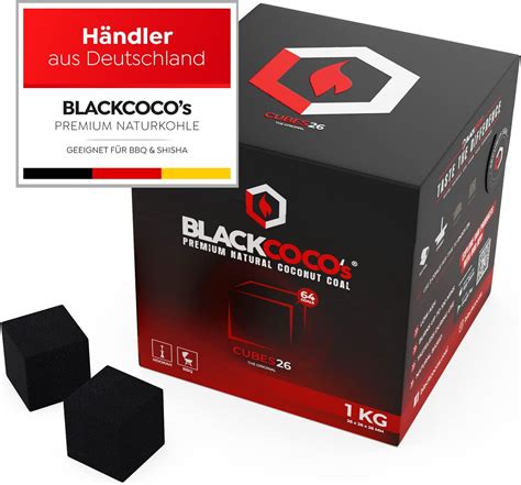 BLACKCOCOs 1 KG Premium Kohle Ice Cube Shisha