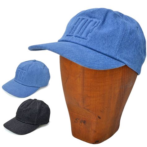 HUF ハフ キャップ MARKA DENIM 6 PANEL HAT CAP 帽子 ストラップバックキャップ 6パネルキャップ ブラック