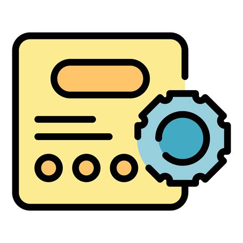 Web Gear System Icon Vector Flat 27298901 Vector Art At Vecteezy