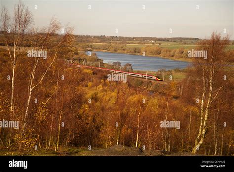 Virgin Trains Pendolino From Atop Pooley Hall Country Park Polesworth