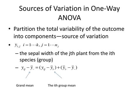 Ppt Biostatistics Lecture 4 Analysis Of Variance Powerpoint Presentation Id2421495