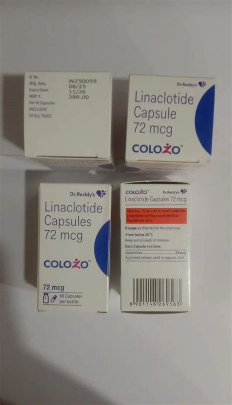 Linaclotide Capsules 72mcg At ₹ 37406box Pharmaceutical Capsules In