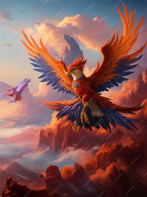 Premium Ai Image Phoenix Fire Phoenix Risen From The Ashes Firebird