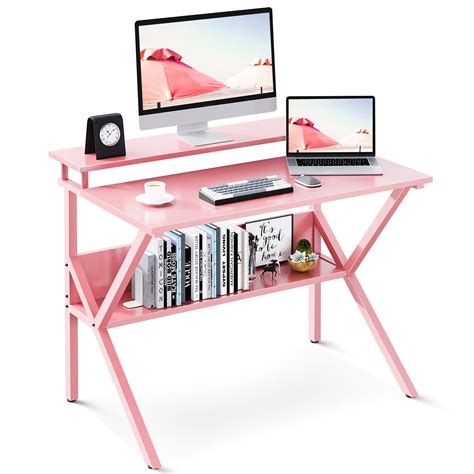 Odk Small Computer Desk 27 5 Inch Desk For Small Spaces With Storage Compact Table With