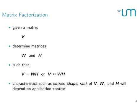 Low Rank Matrix Approximations In Python By Christian Thurau Pydata 2014 Pdf