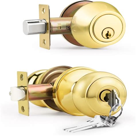 Entry Door Locksets With Single Cylinder Deadbolt 3 Pack Oil Rubbed