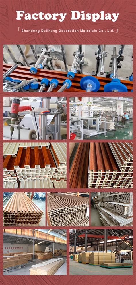 Wooden Grain Pvc Wpc Wall Panels Wallpaper Wall Panels Decorative Flute