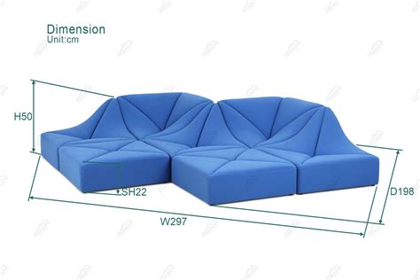 Buy Modular Fabric Sofa 7 Pieces Sectional Sofa Online Order From